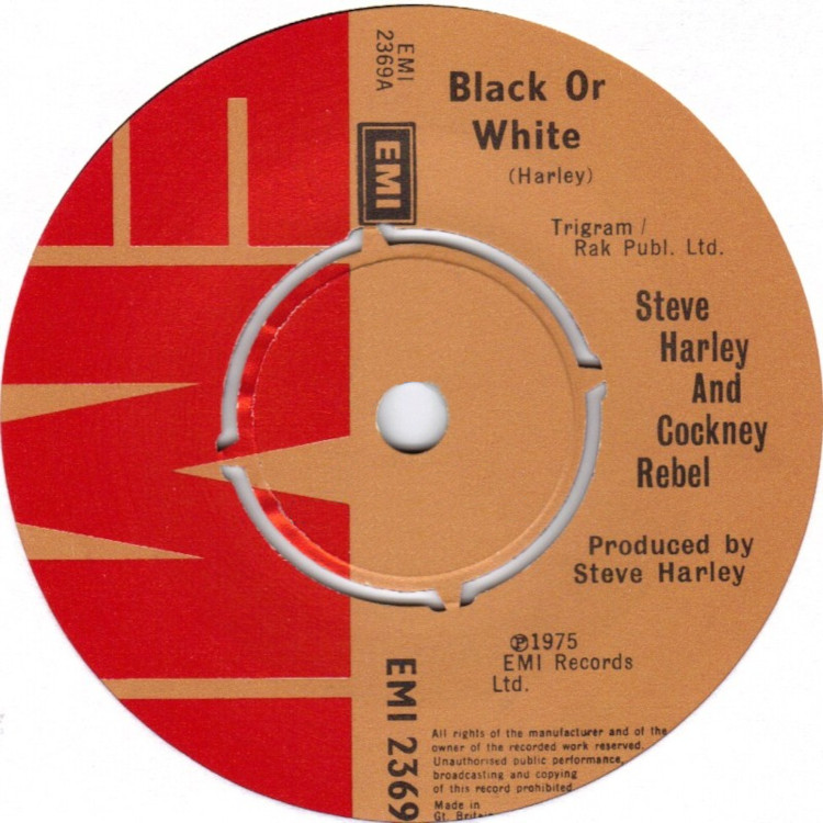 Black or White (1975) – Steve Harley & Cockney Rebel Discography Website